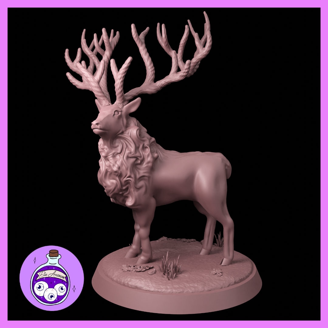 Stag / Deer / Elk Resin Dnd Pathfinder RPG Games - Etsy