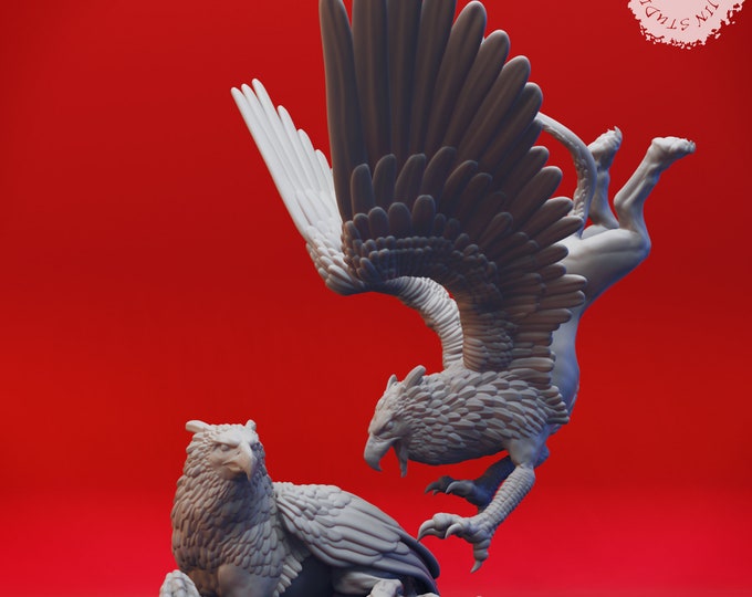 Griffon Griffin Dnd Pathfinder RPG Games Yasashii Kyojin Studio - Etsy