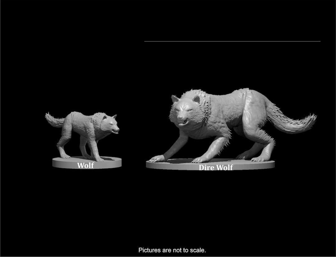 Wolves Wolf Dire Wolf Winter Wolf Dnd Pathfinder RPG Games - Etsy