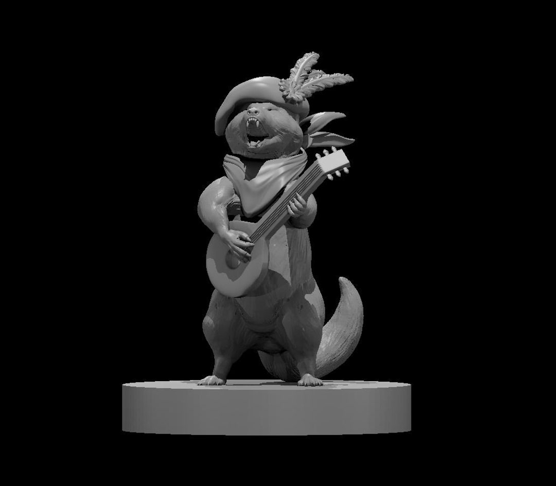 Racoon Bard Dnd Pathfinder RPG Games - Etsy