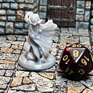 Human Female Warlock / Necromancer / Wizard Miniature Dnd Pathfinder ...