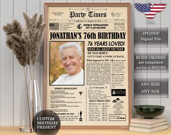 1947 Newspaper Poster - Etsy