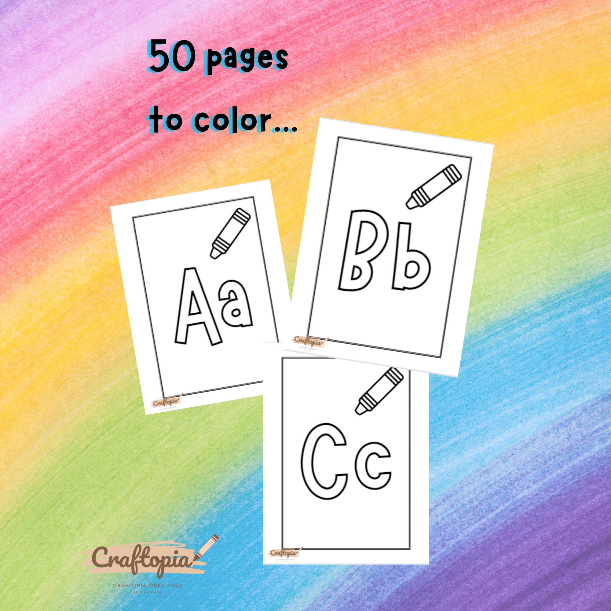 Alphabet Coloring Pages 50 Alphabet Printable Coloring Pages - Etsy