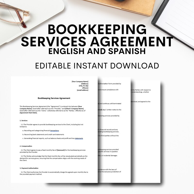 Bookkeeping Contract - Etsy