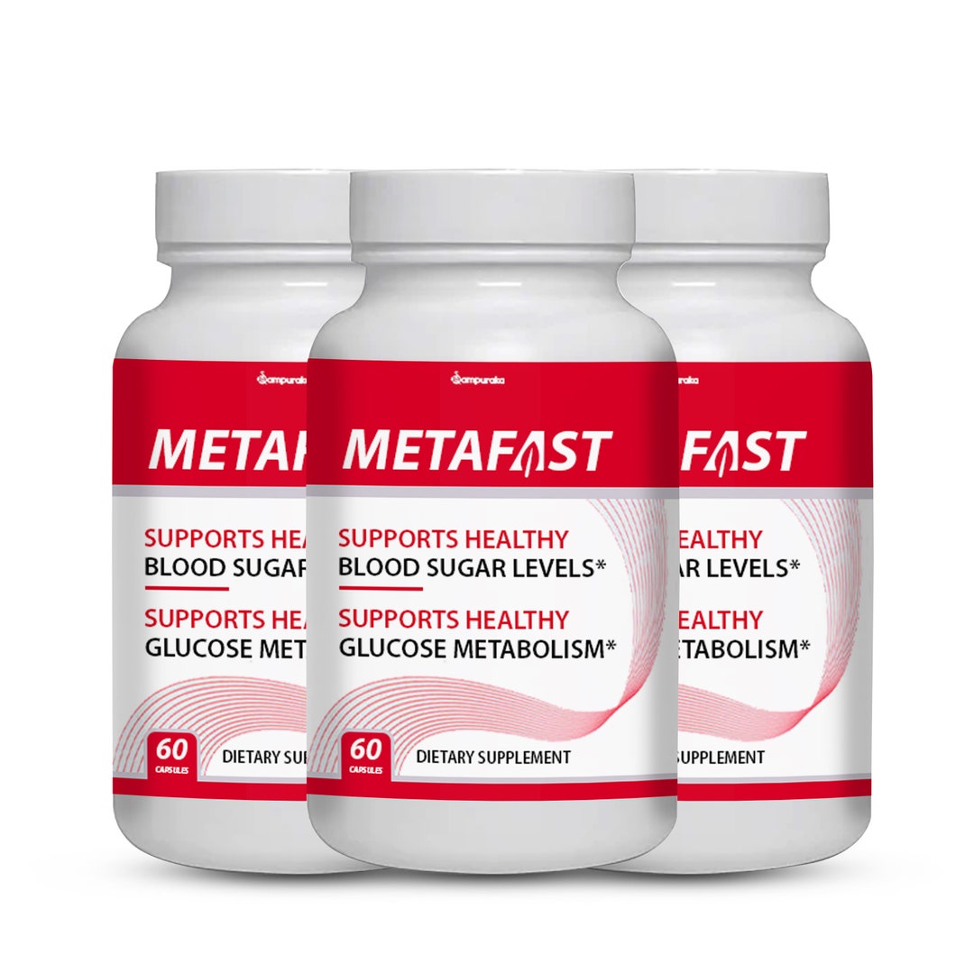 Metafast Advanced Sugar Support Formula Supplement 3 Bottles 90 Days ...
