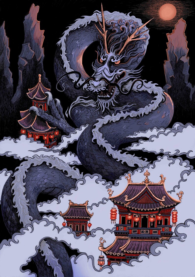 Chinese Dragon, Posters - Etsy