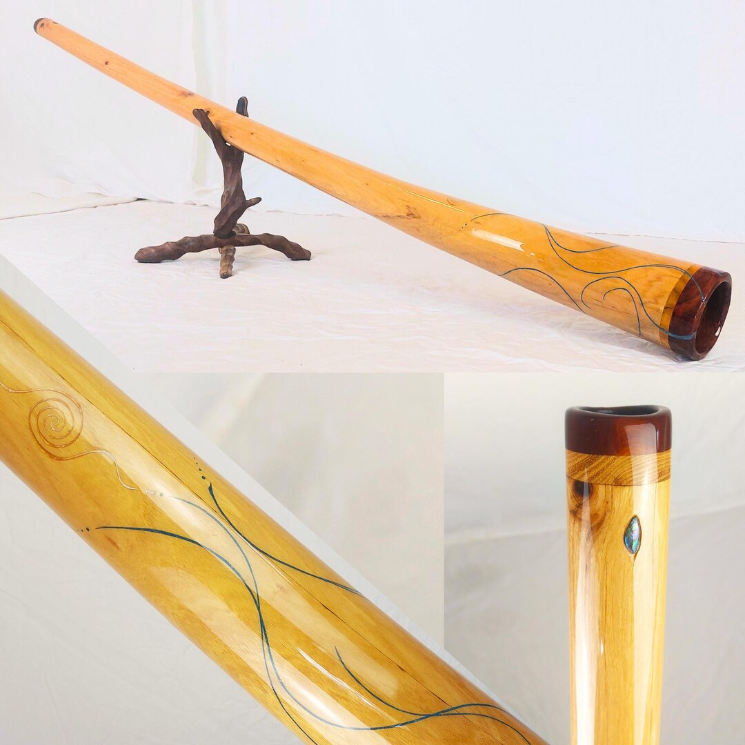 Locust Masterpiece D 440/444hz - Hardwood Tree Limb - Professional Top Tier Instrument ...