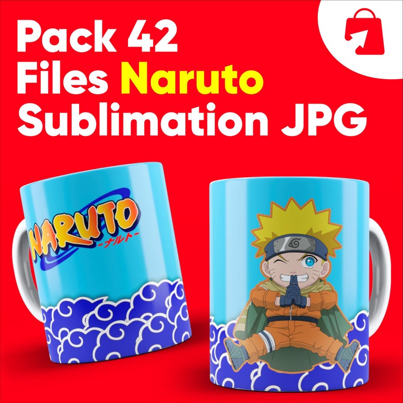 Pack of 42 Images of Naruto Sublimation Mugs in Jpg - Etsy