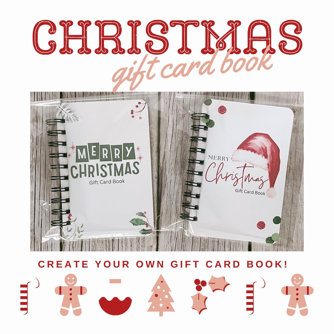 Christmas Gift Card Book, Christmas Gift, Christmas Gift Card Holder, Gift Card Photo Album ...