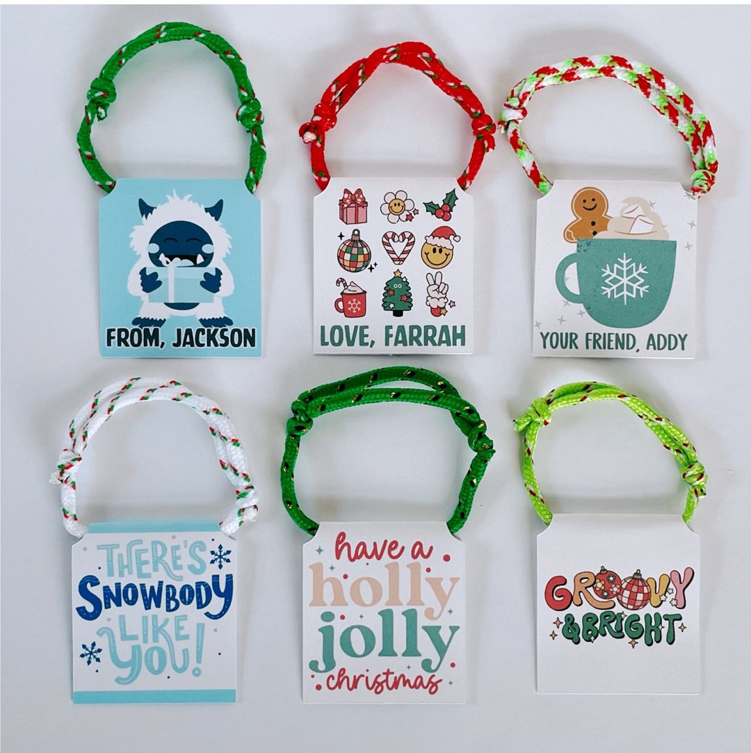 Assembled Class Set Christmas Bracelet Party Favors, Non Candy ...