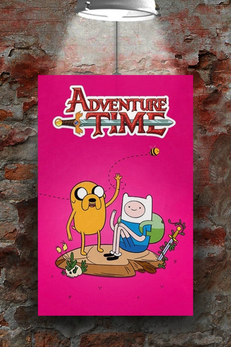 Adventure Time Premium Gloss Poster Featuring Finn the Human TV Show ...