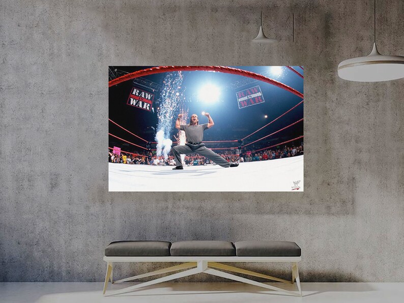 WWE Attitude Era Shawn Michaels Poster Wrestling Legend Design Vintage ...