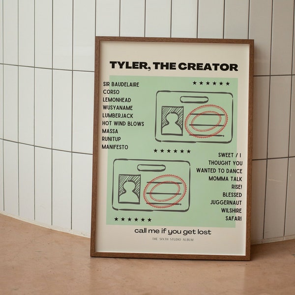Tyler the Creator Tour Poster - Etsy