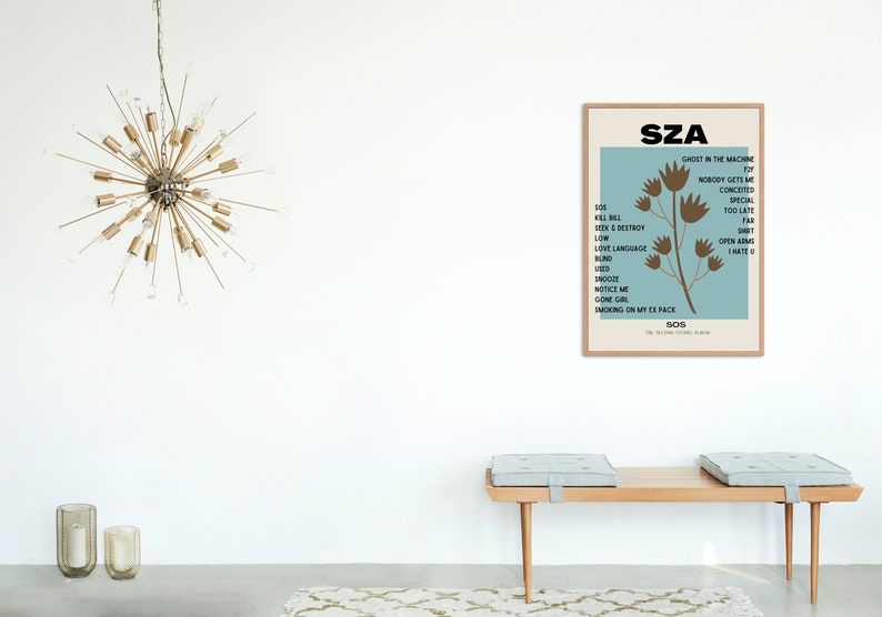 SZA 'sos' Album Poster, Sza Tour Art Print, Pop, Hip-hop, R&b/soul ...