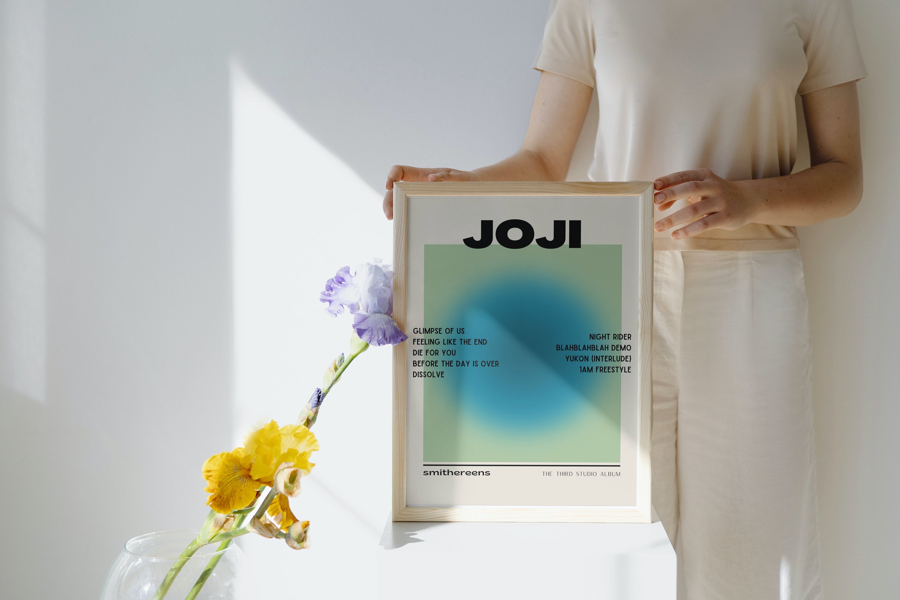 Vintage Joji Smithereens Album Poster, Joji Tour Aesthetic Poster, Pop ...