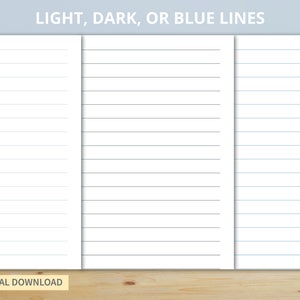 Vertical Lined Paper in College, Narrow & Wide Rule. Note Taking Refill ...