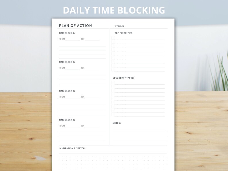 Time Blocking & Scheduling Planner Pages With Unique Features. Tab ...