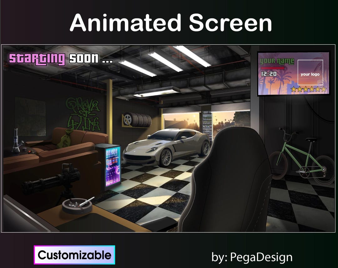 Gangster Style | Twitch Animated Stream Screen | Starting Screen ...