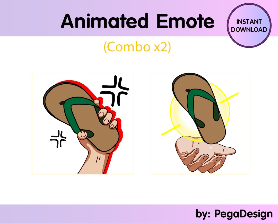 Twitch Chancla Emotes | Flip Flops | Animated Emote | Twitch Emotes ...