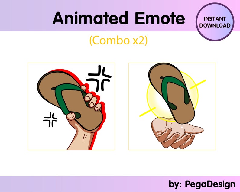 Twitch Chancla Emotes | Flip Flops | Animated Emote | Twitch Emotes ...