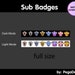 Rank Shield Sub Badges / Twitch Sub Bit Badges / Sub Badges / Bit ...