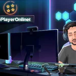 Animated Neon Game Room Twitch Stream Screen Overlay - Etsy