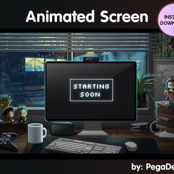 Anime Twitch Overlay - Etsy