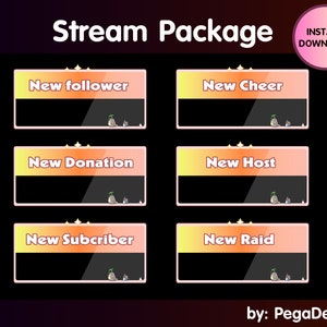 Animated Stream Package Lofi Game Room, Animated Twitch Overlays ...
