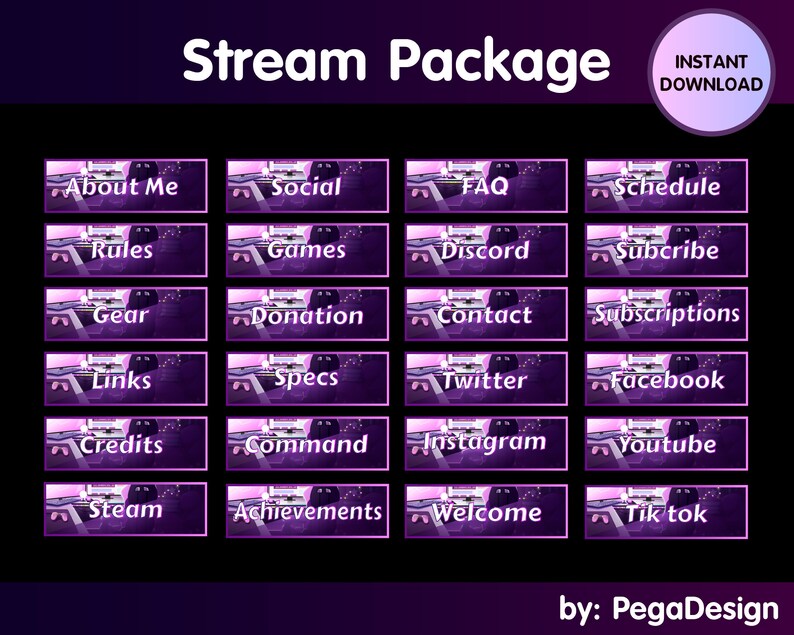 Animated Stream Package Lofi Game Room Animated Twitch - Etsy
