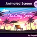 4x Animated Stream Screen for Twitch Lofi Game Room Neon Game Room Twitch Animated Screen for ...