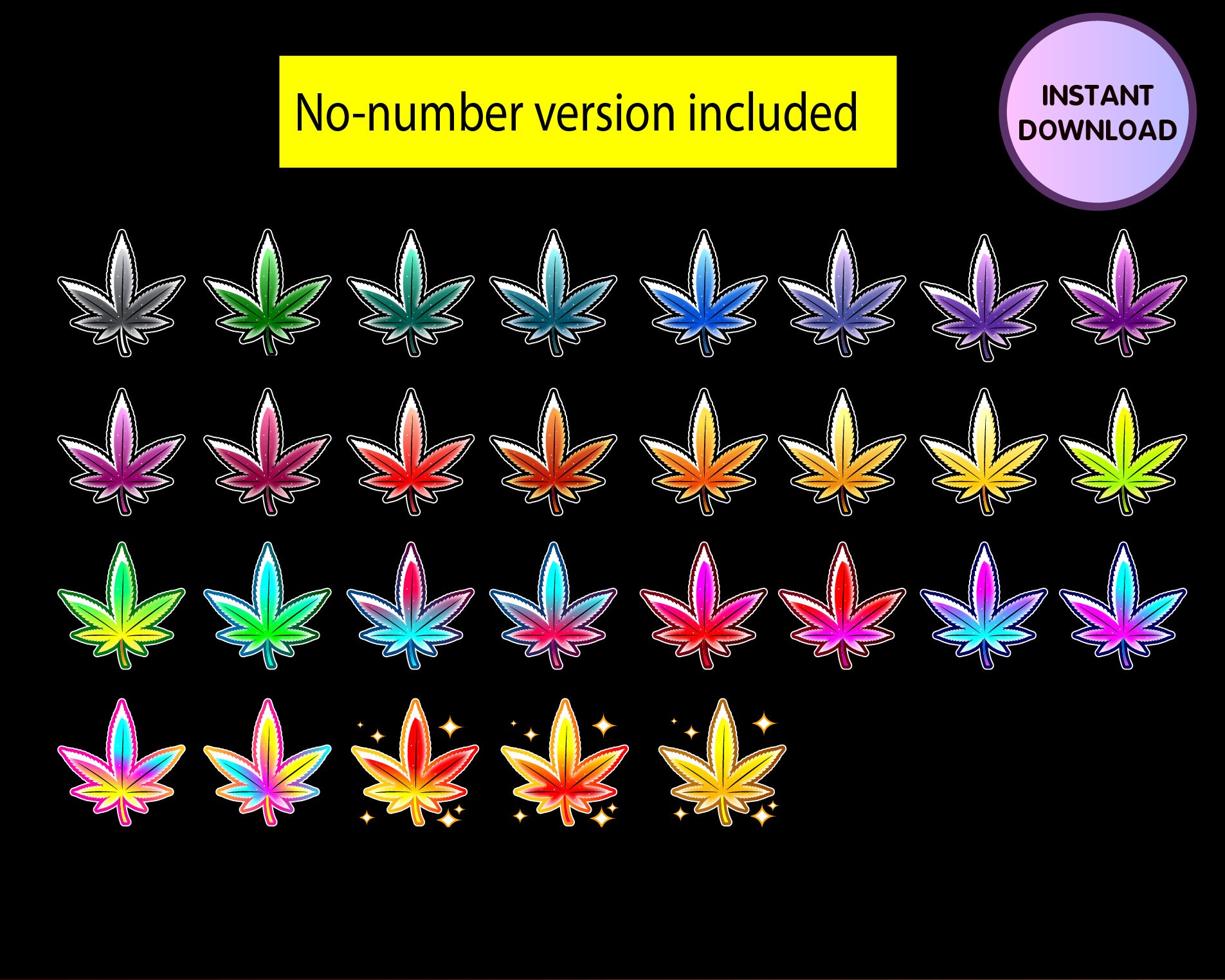 WEED LEAF Bit Badges Designed for Twitch, Discord, Bit, Streamers - Etsy