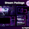 4x Animated Stream Screen for Twitch Lofi Game Room Neon Game Room Twitch Animated Screen for ...