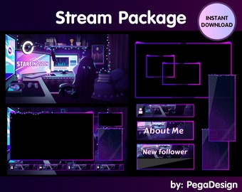 ANIMATED Glow Borders Stream Add-on Twitch Streamer - Etsy
