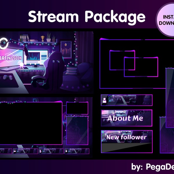 Cozy Live Stream Overlays - Etsy