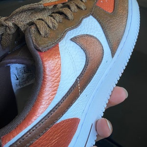 Nike Air Force One Brown Copper Custom / AF1 23 - Etsy