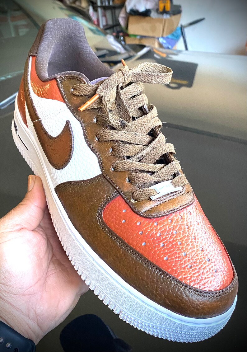 Nike Air Force One Brown Copper Custom / AF1 23 - Etsy