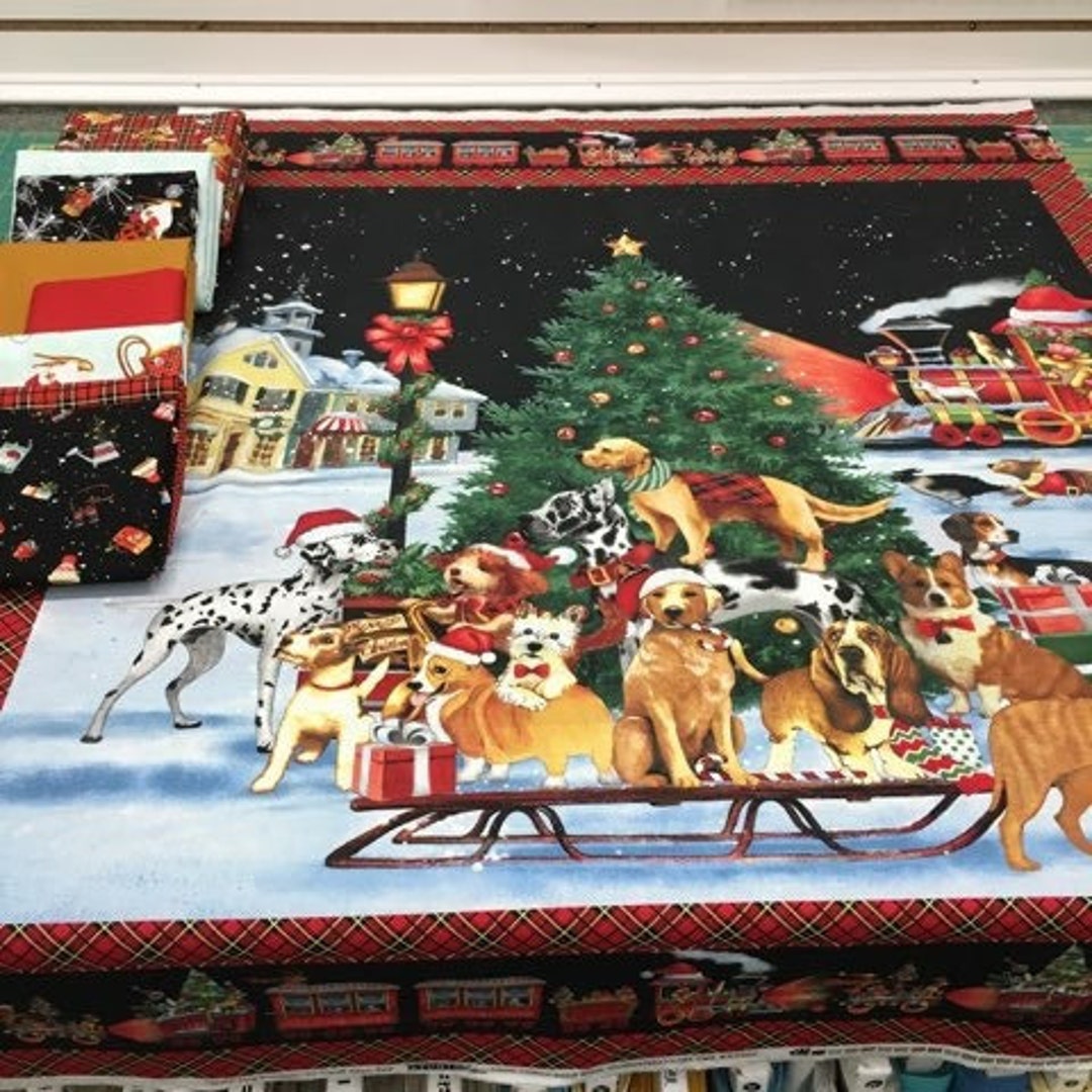 Studioe Snow Dog Express Quilt 1 Kit Everything You Need to Make 56 X ...
