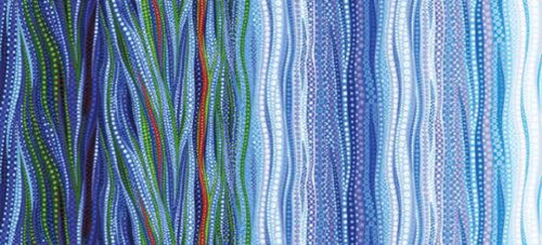 Moda Dreamscapes by Ira Kennedy Digital Blue 51247 11D by the Yard - Etsy