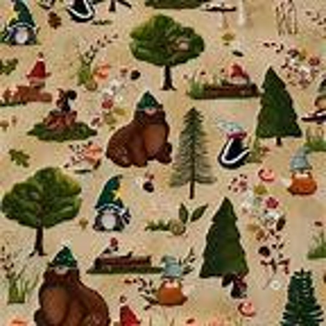 Gnomeland Critters by Robert Kaufman SRKD-21925-14 NATURAL - by the ...