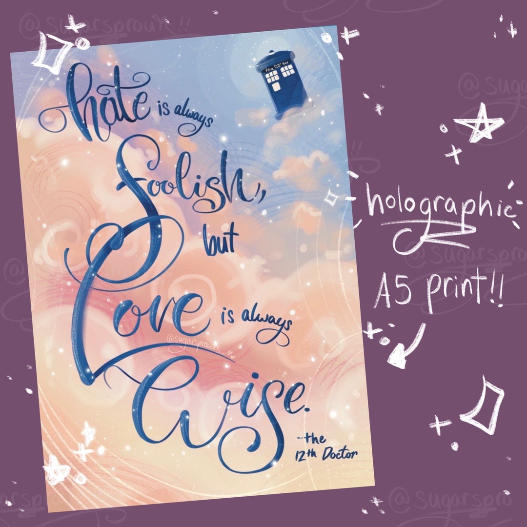 Holographic “love is Always Wise” A5 - Etsy