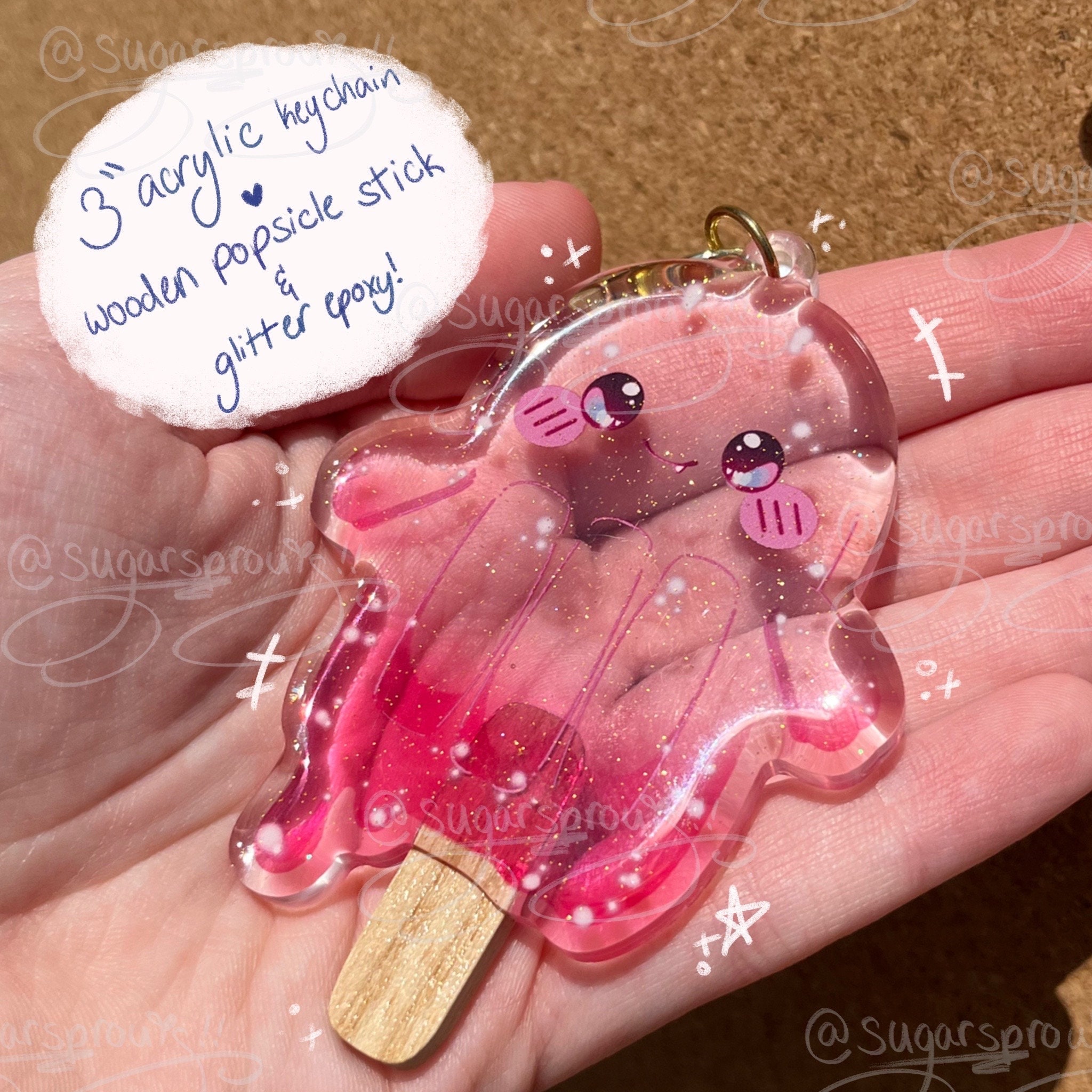 Adipose Popsicle Acrylic Keychain - Etsy