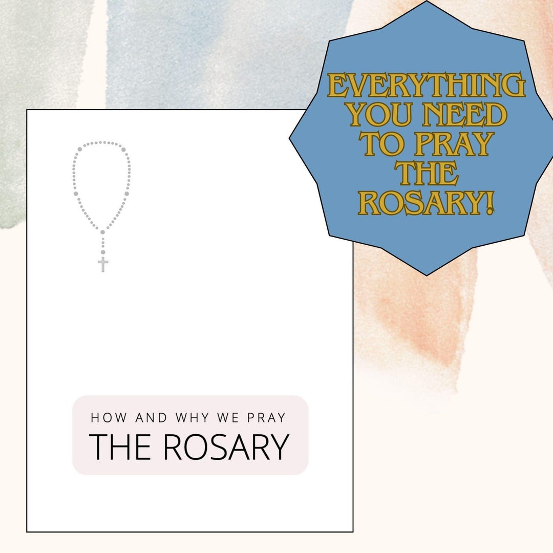 How + Why We Pray the Rosary Book Rainbow, Total Guide Rosary Booklet ...