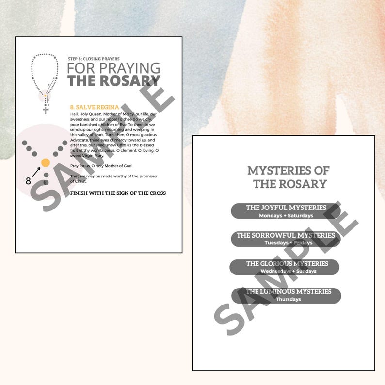 How + Why We Pray the Rosary Book Rainbow, Total Guide Rosary Booklet ...