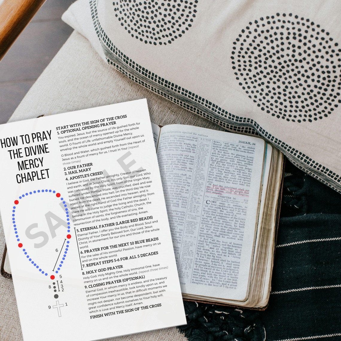 How to Pray Divine Mercy Chaplet, Divine Mercy Rosary Beads, Group ...