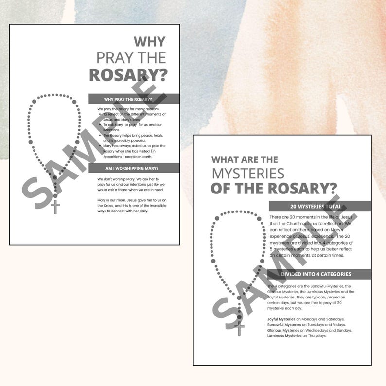 How + Why We Pray the Rosary Book Rainbow, Total Guide Rosary Booklet ...