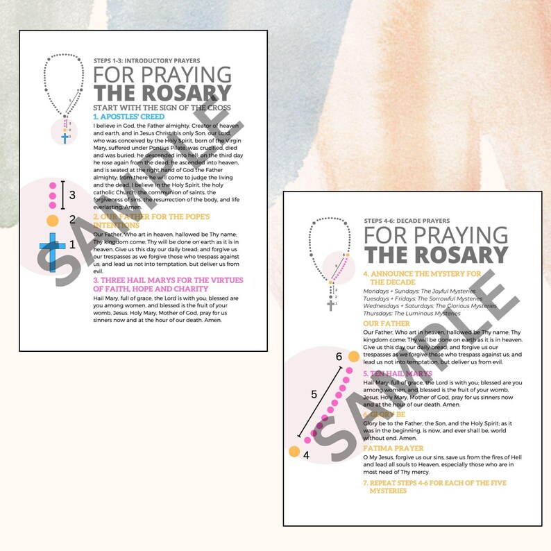 How + Why We Pray the Rosary Book Rainbow, Total Guide Rosary Booklet ...