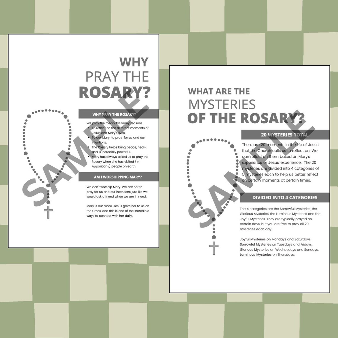 How + Why We Pray the Rosary Book Green/orange, Total Guide Rosary ...