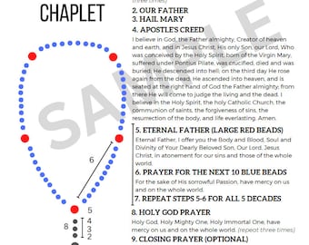 How to Pray the Divine Mercy Chaplet - Printable - Etsy