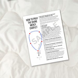 How to Pray Divine Mercy Chaplet, Divine Mercy Rosary Beads, Group ...