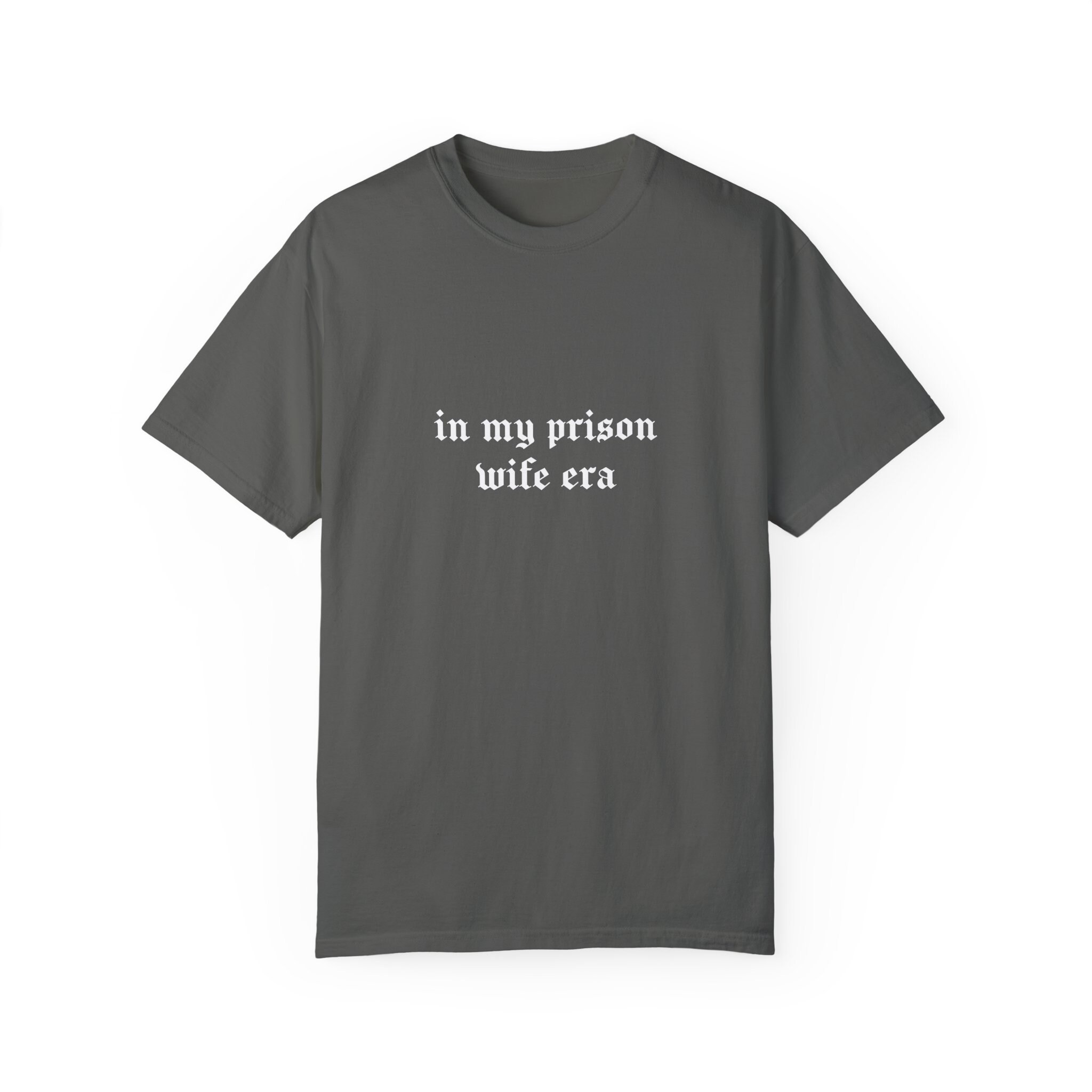 Prison Wife Era Felony Prison Humor Jail Gag Gift Unisex Garment-dyed T ...